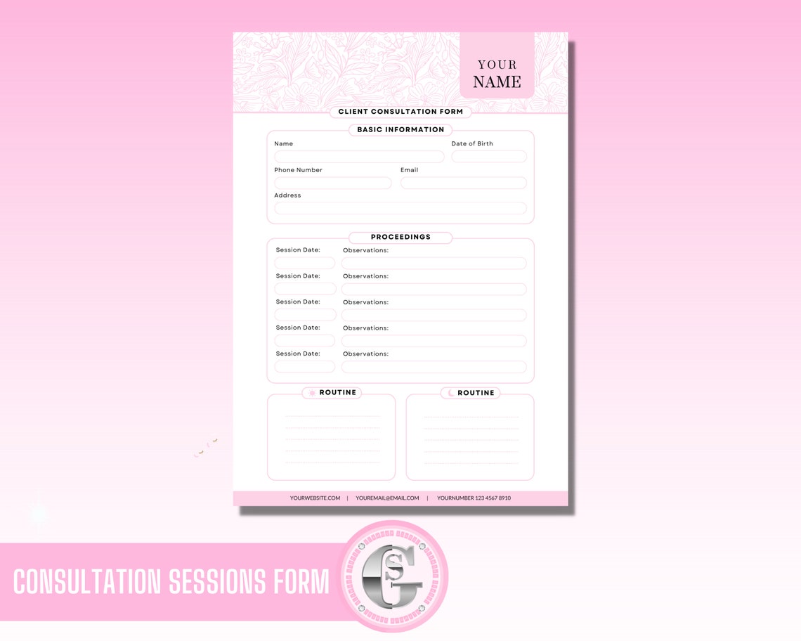Client Consultation Form for Body Contouring Client Consent - Etsy