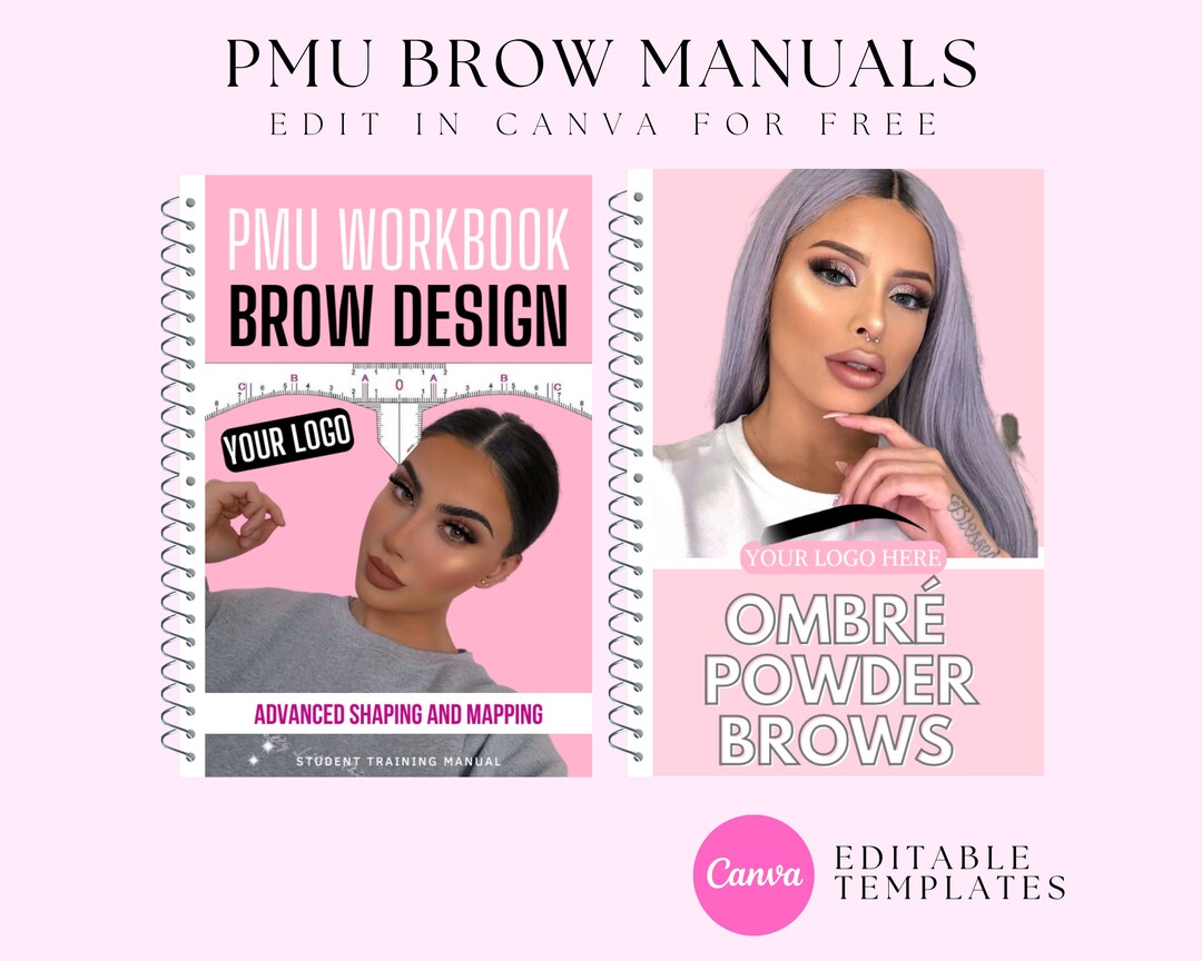 PMU Brow Training Manuals, Brow Design, Mapping, Shaping, Ombre Brows ...
