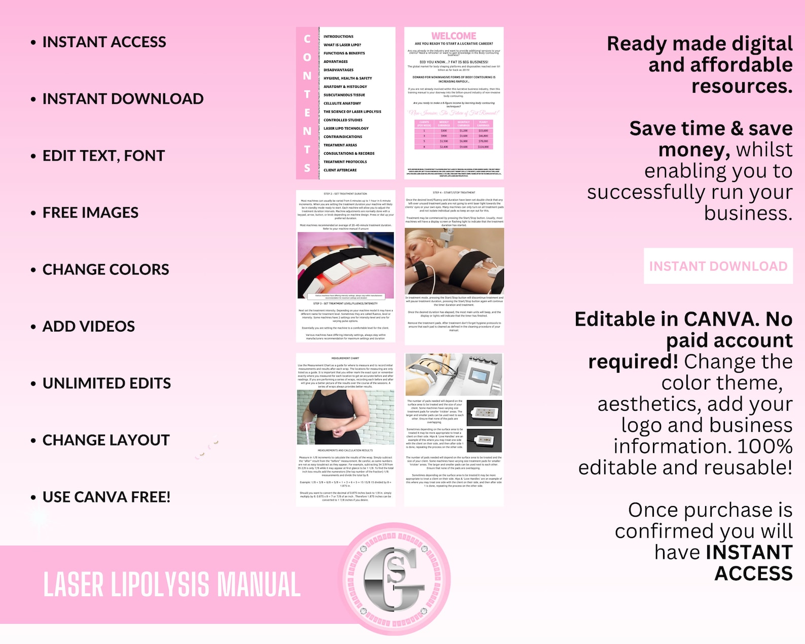 Laser Lipolysis Manual, Laser Lipo Training Manual, Body Contouring ...