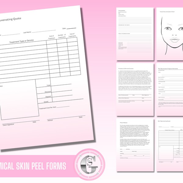 Chemical Peel Consent Form Template - Etsy