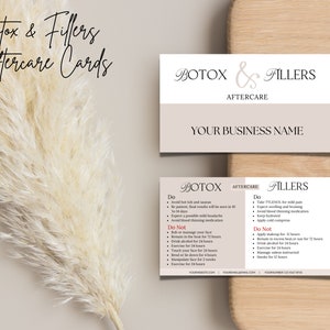 Botox Informed Consent Forms & Aftercare Card, Editable Canva Templates ...