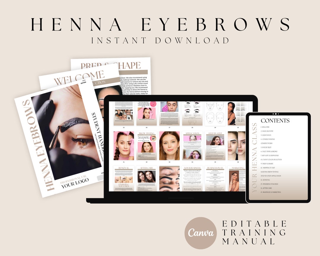 Henna Brows Editable Training Manual, Henna Brow Tinting Course, Henna ... Henna Brows Editable Training Manual, Henna Brow Tinting Course, Henna ...