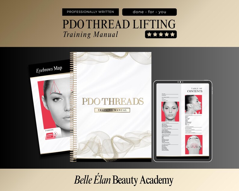 PDO Threads Training Manual, PDO Threads Mapping, Training & Mapping, Aesthetics Treatments ...