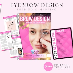 Brow Mapping, Eyebrow Design, Student Workbook, Shape for Symmetry ...