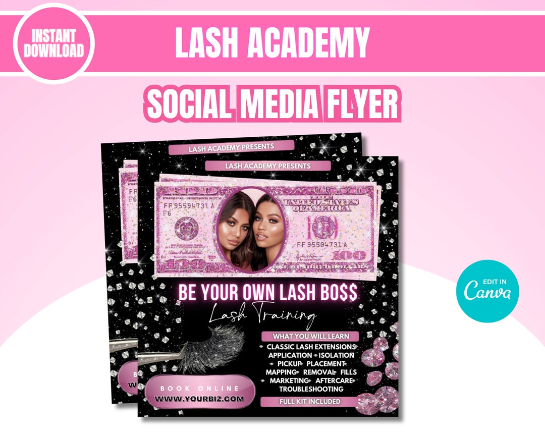 Lash Training Flyer, Lashes Flyer, Luxury Flyer Design, Eyelashes Flyer ...
