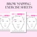 Brow Mapping Exercise Sheets, Printable PDF, Learn or Teach, Student or ...