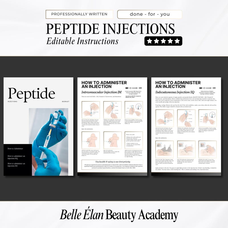 Peptide Injection Guide - Etsy