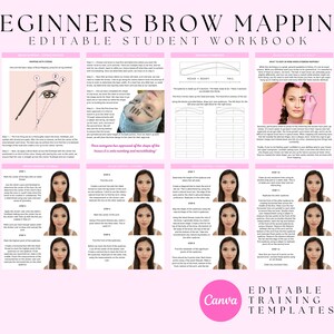 Brow Mapping Practice Workbook, Mapping Practice Course, Microblading ...
