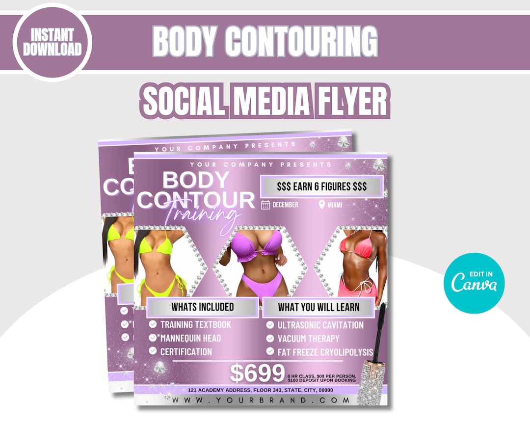 Body Contouring Training Class Flyer, Training Course Flyer, Instagram ...
