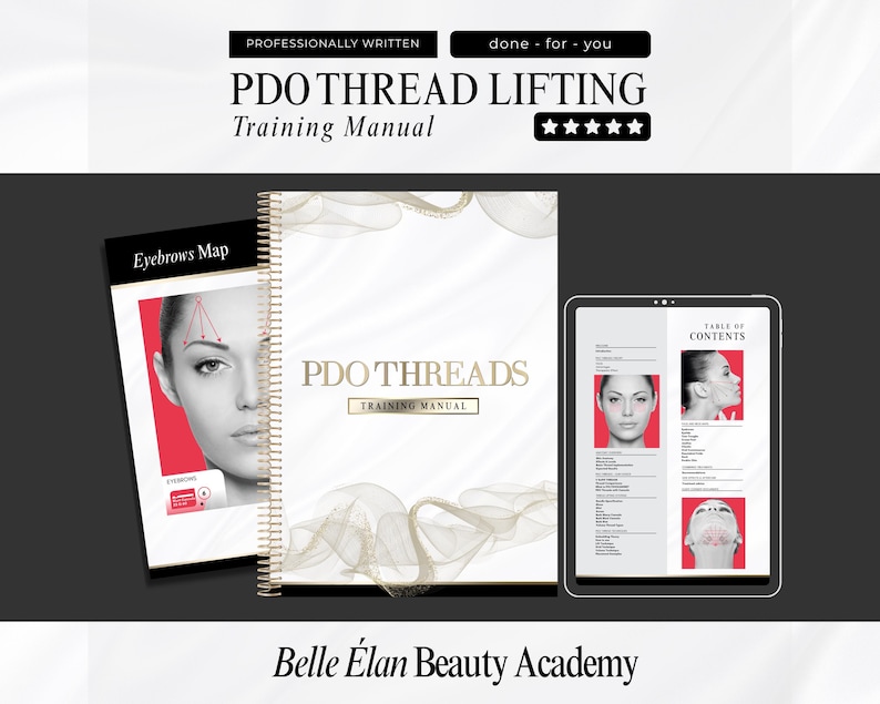 PDO Threads Training Manual, PDO Threads Mapping, Training & Mapping, Aesthetics Treatments ...