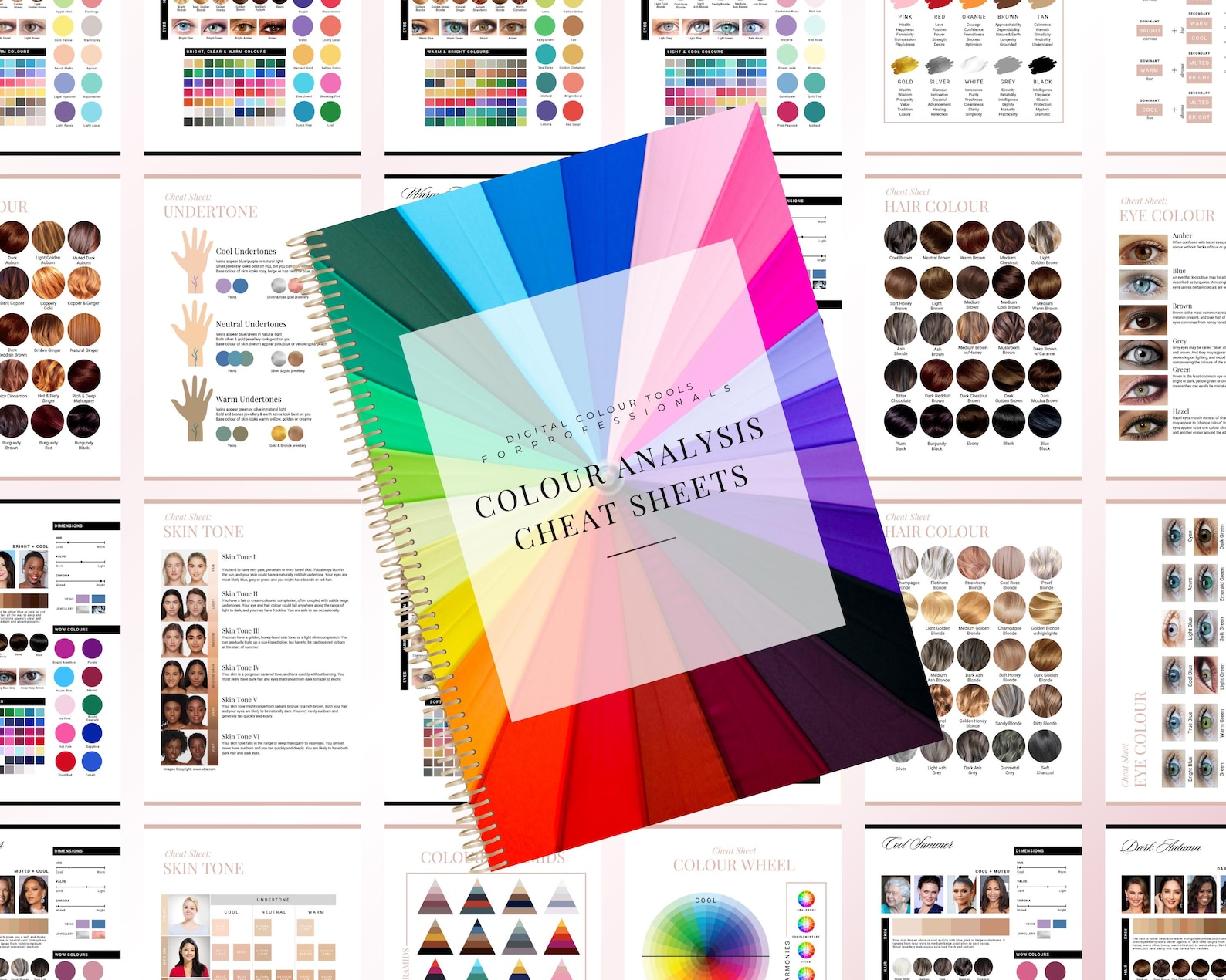 Colour Analysis Cheat Sheets: Styling Coach Booklet (canva Editable ...