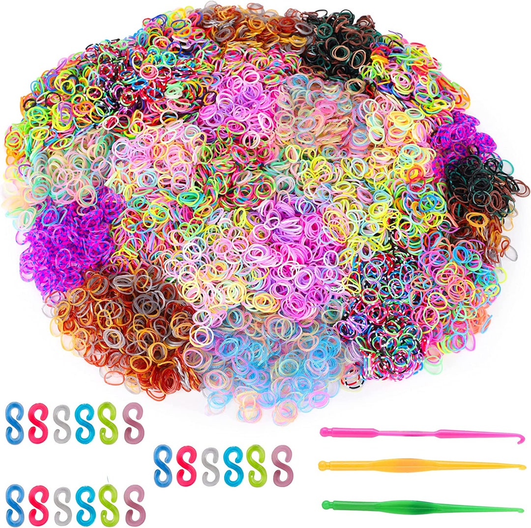 Toyland® 12,000 Mixed Loom Band Refills - 40 Packets of 300 - Assorted ...