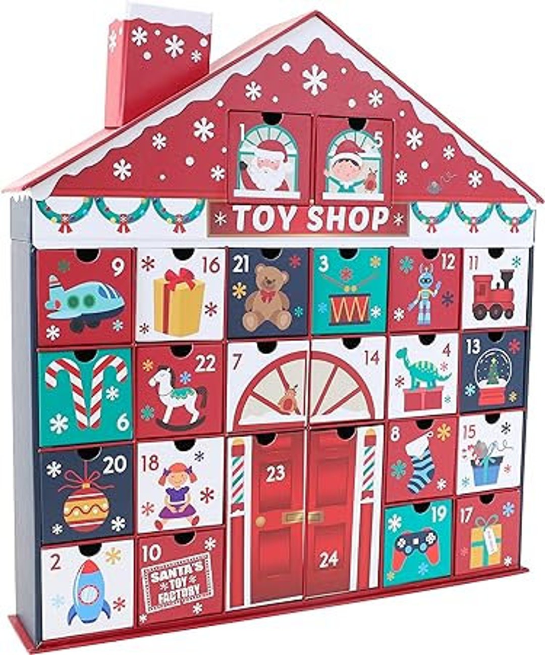 Toyland® 44cm (17 Inch) Christmas 3D Toy Shop Advent Calendar With ...