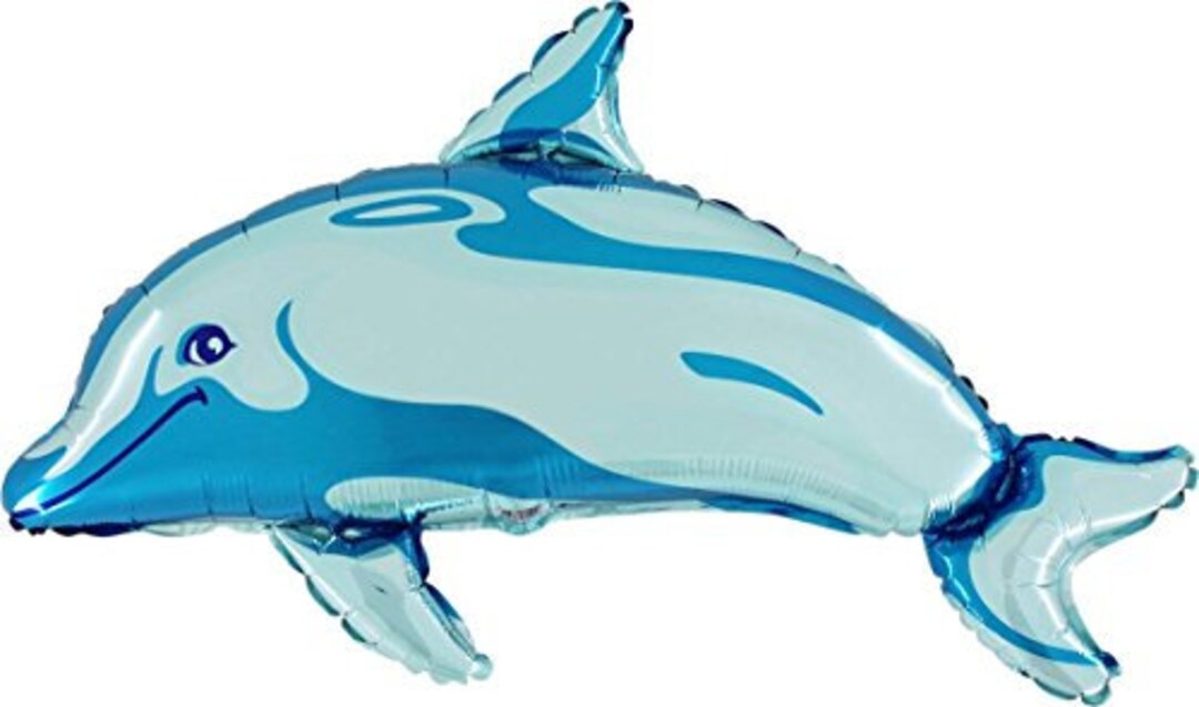 28 Inch Blue Dolphin Shaped Foil Balloon - Etsy