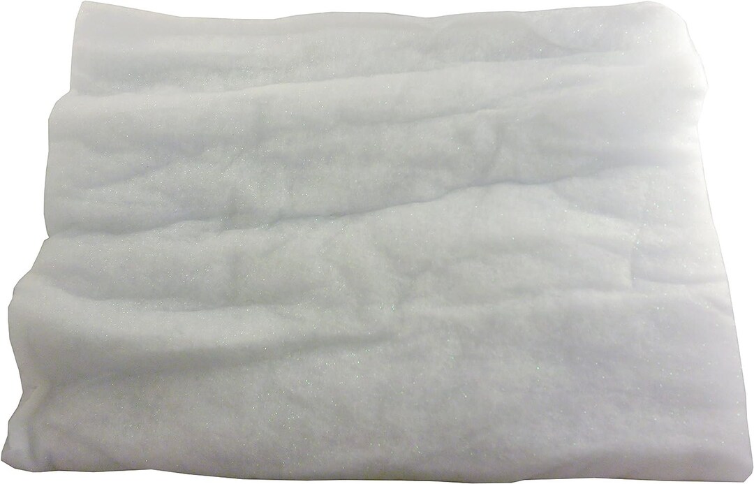 80 X 50cm (31 X 20") White Fluffy Glitter Snow Blanket - Crafts ...