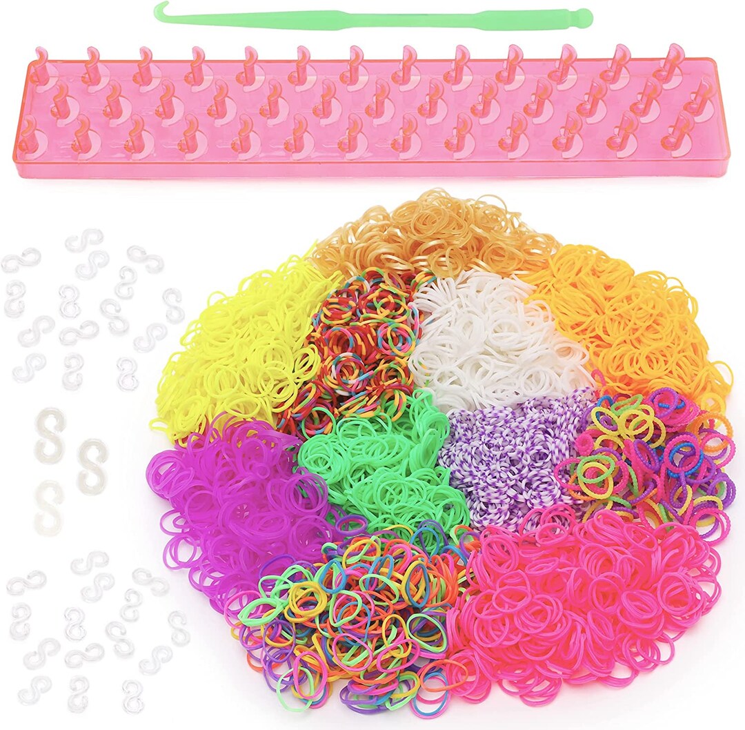 3000 Mixed Loom Band Refills & Loom Board - Assorted Designs - Creative ...