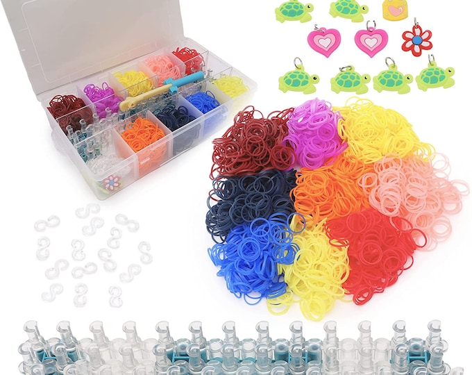 Rainbow Tire Track Black and White Rainbow Loom Rubber Band Bracelet ...