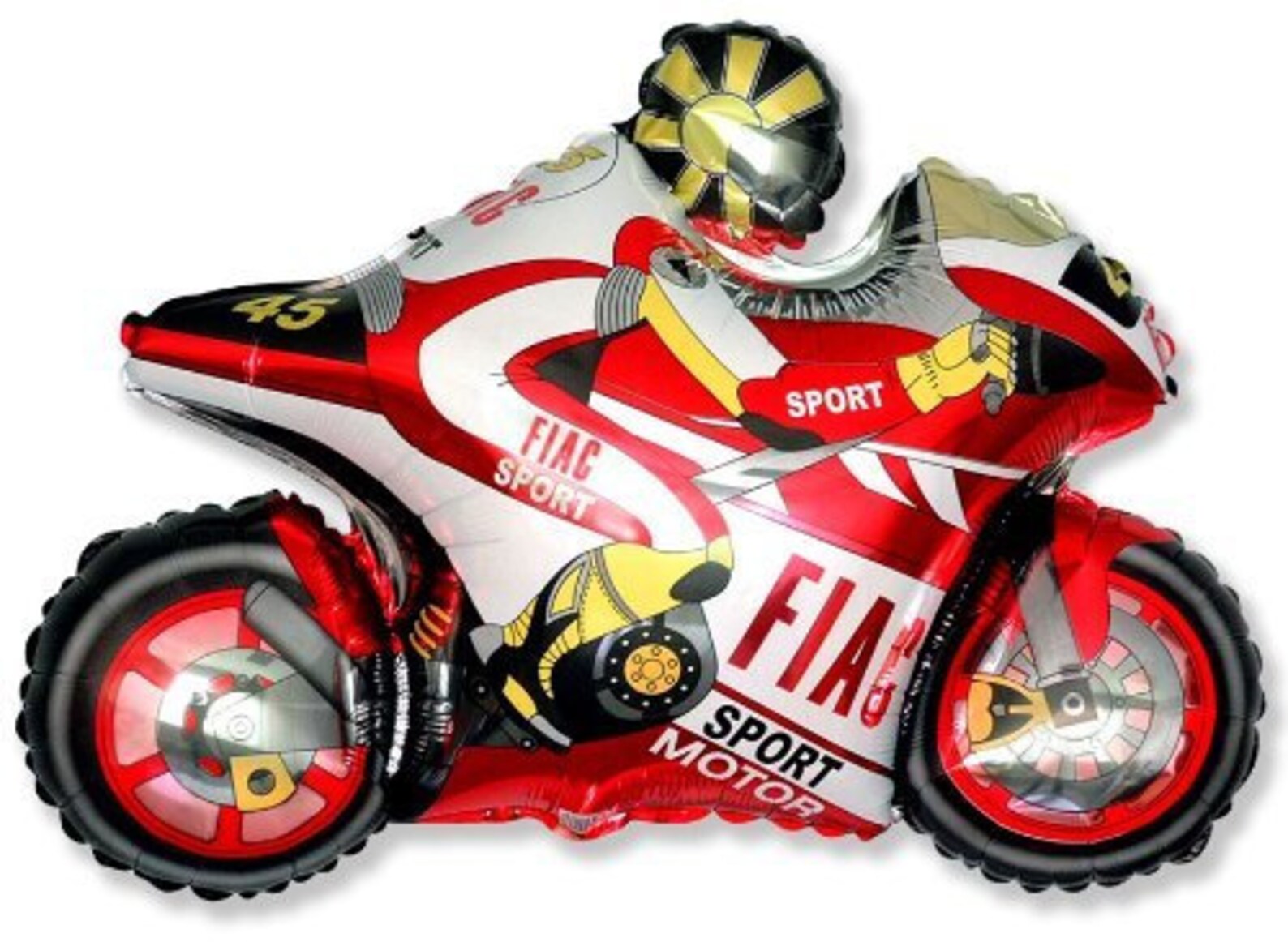 Moto Racing Motorbike Balloon 39" Foil Balloon - Red - Etsy
