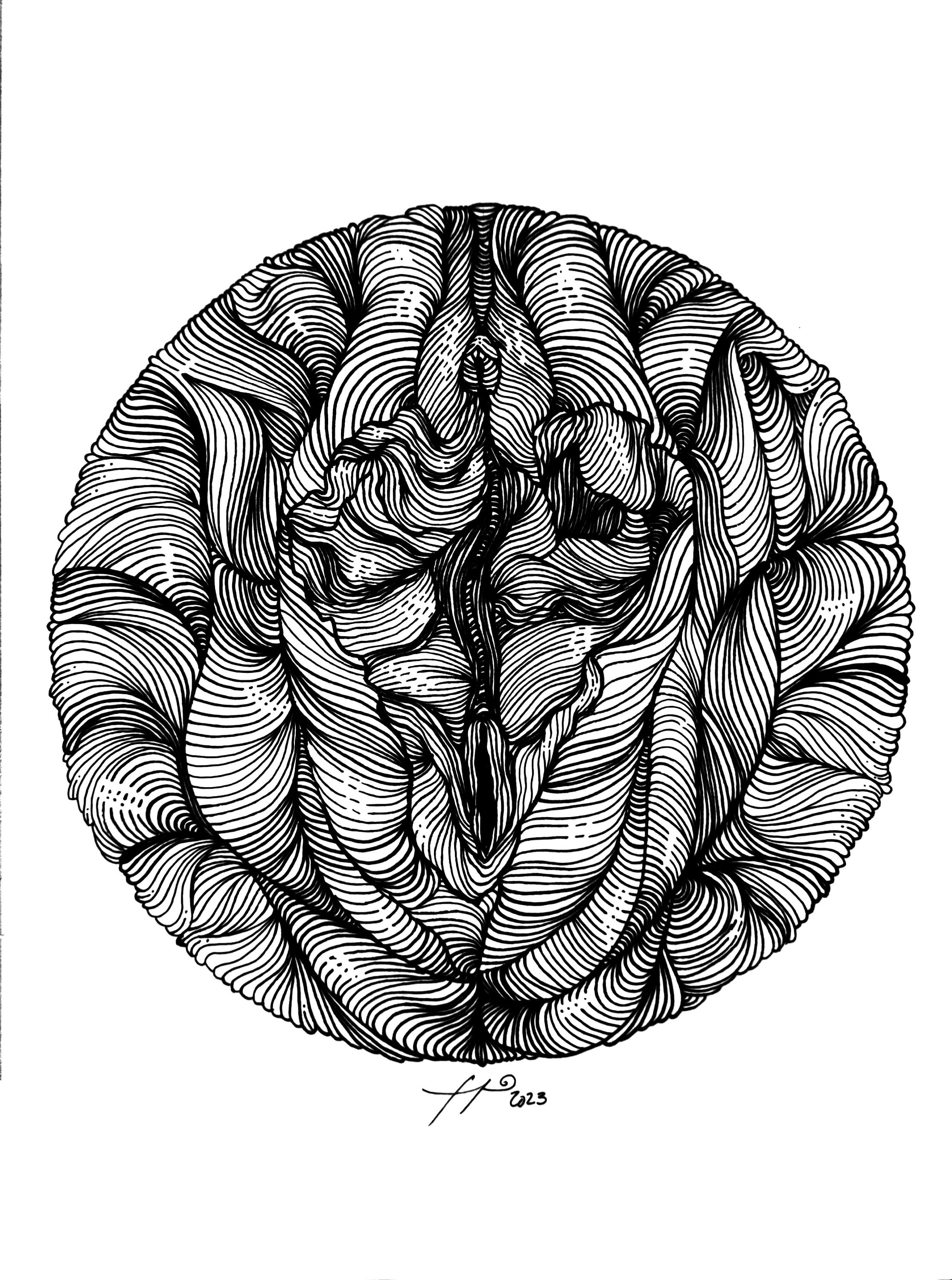 Personalized Vulva Mandala Portrait, Vulva Art, Yoni Art, Original ...