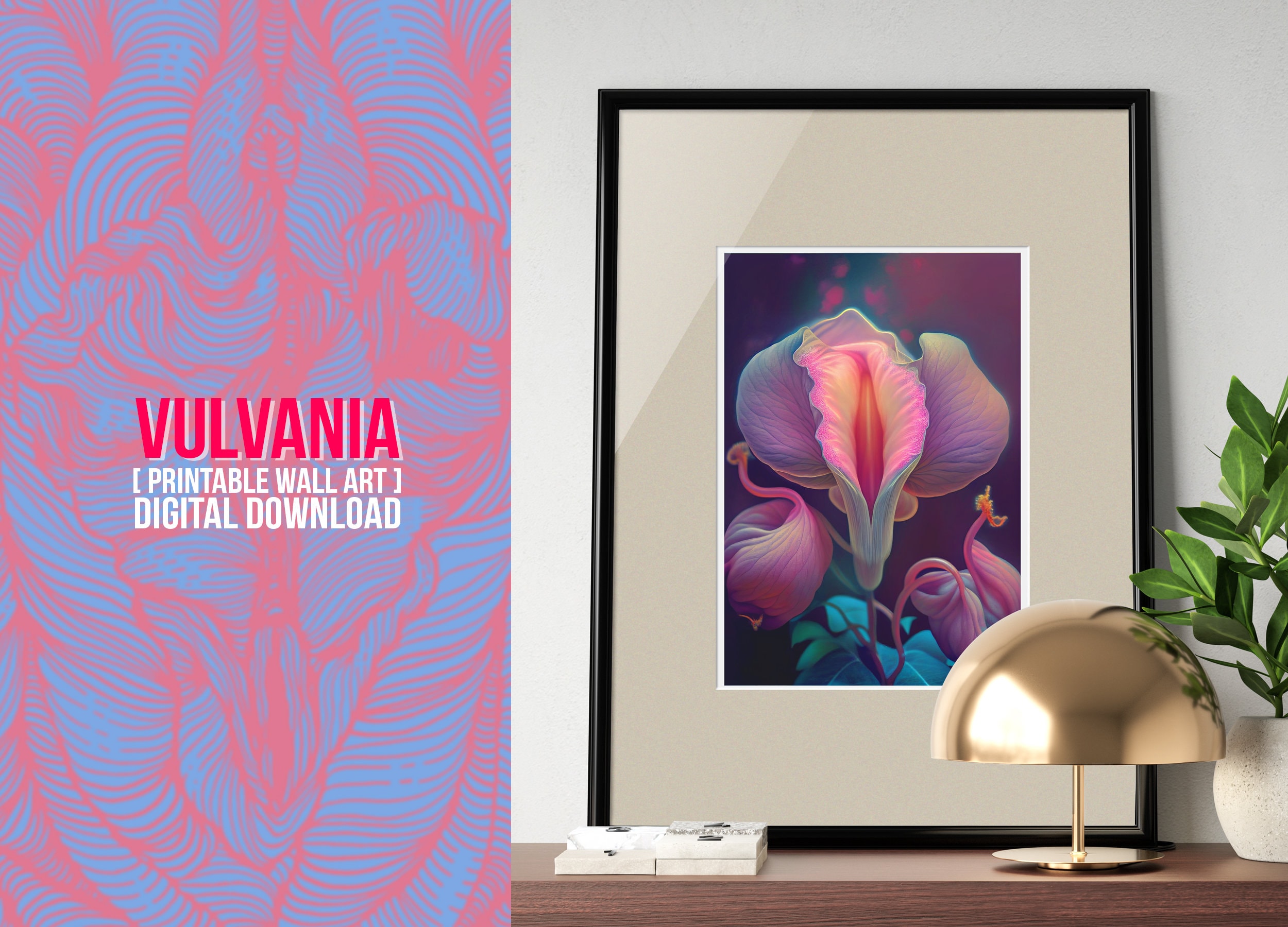 Vulva Flower Art Print | Erotic HAUMEA Poster (digital Download) - Etsy