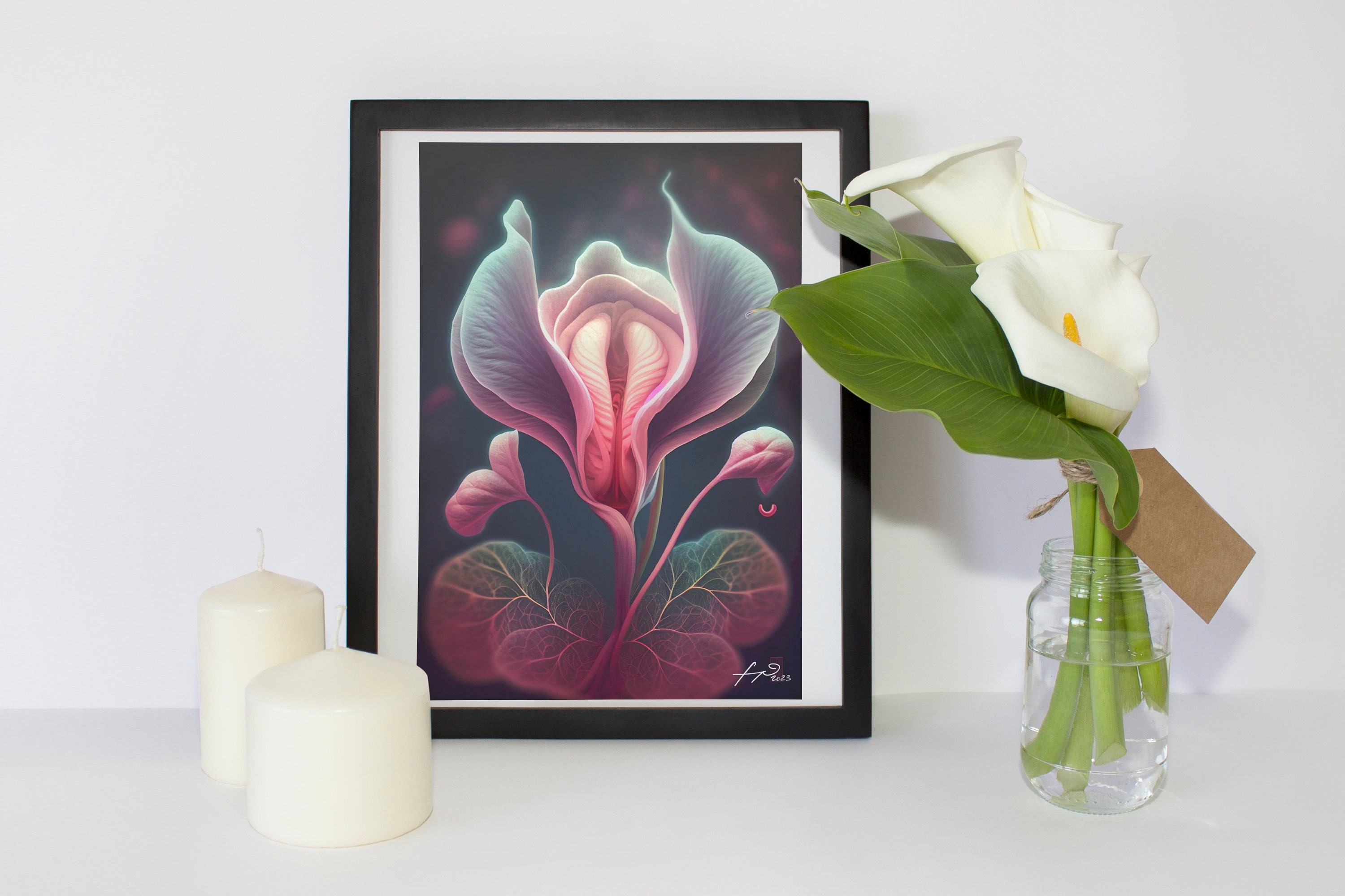 Radha Vulva Flower Art Print | Erotic Yoni Poster (digital Download) - Etsy