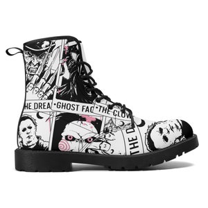 Horror Characters Boots Halloween Leather Boots Halloween Shoes Horror ...