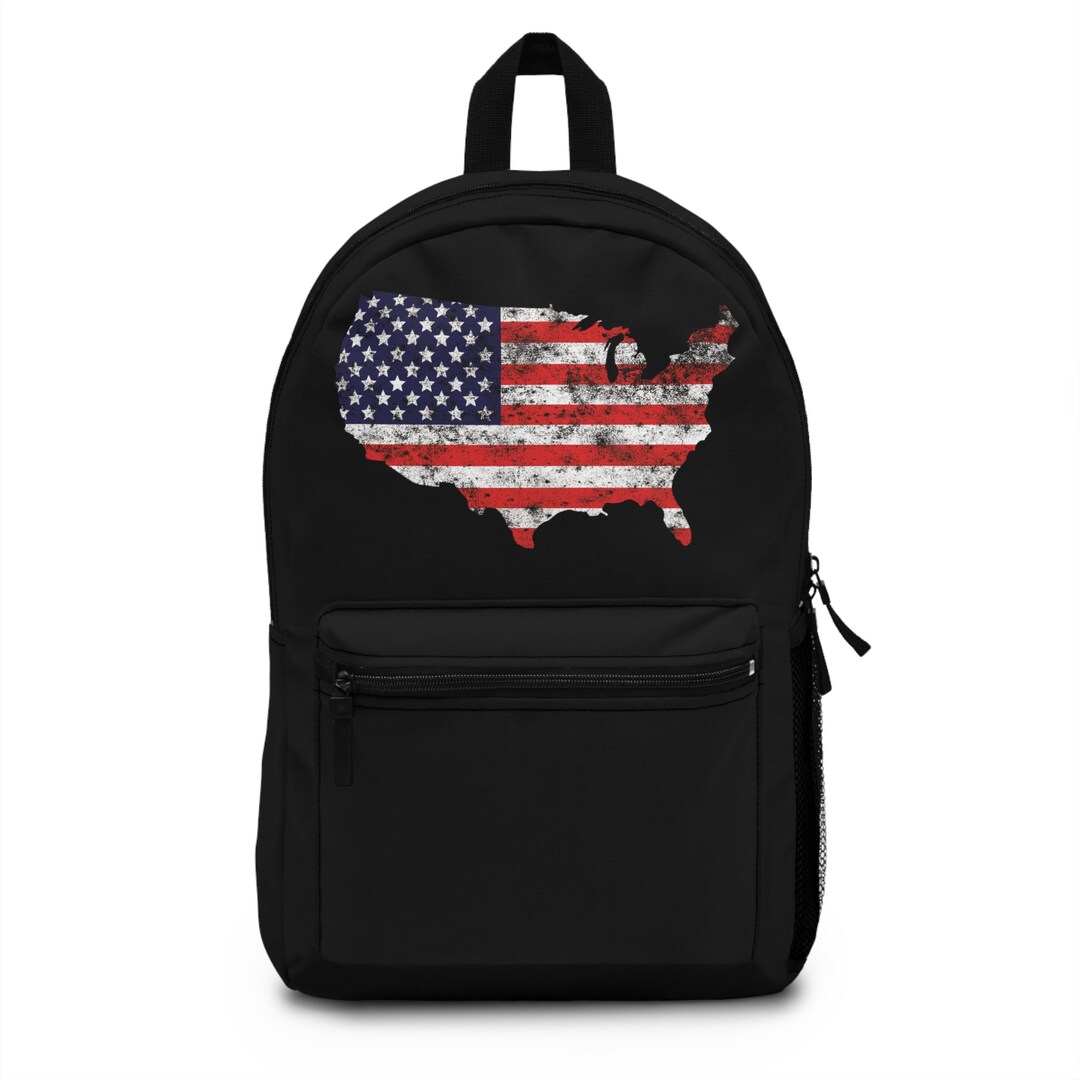 USA Map School Bag American Map Backpack American Patriot Back to ...