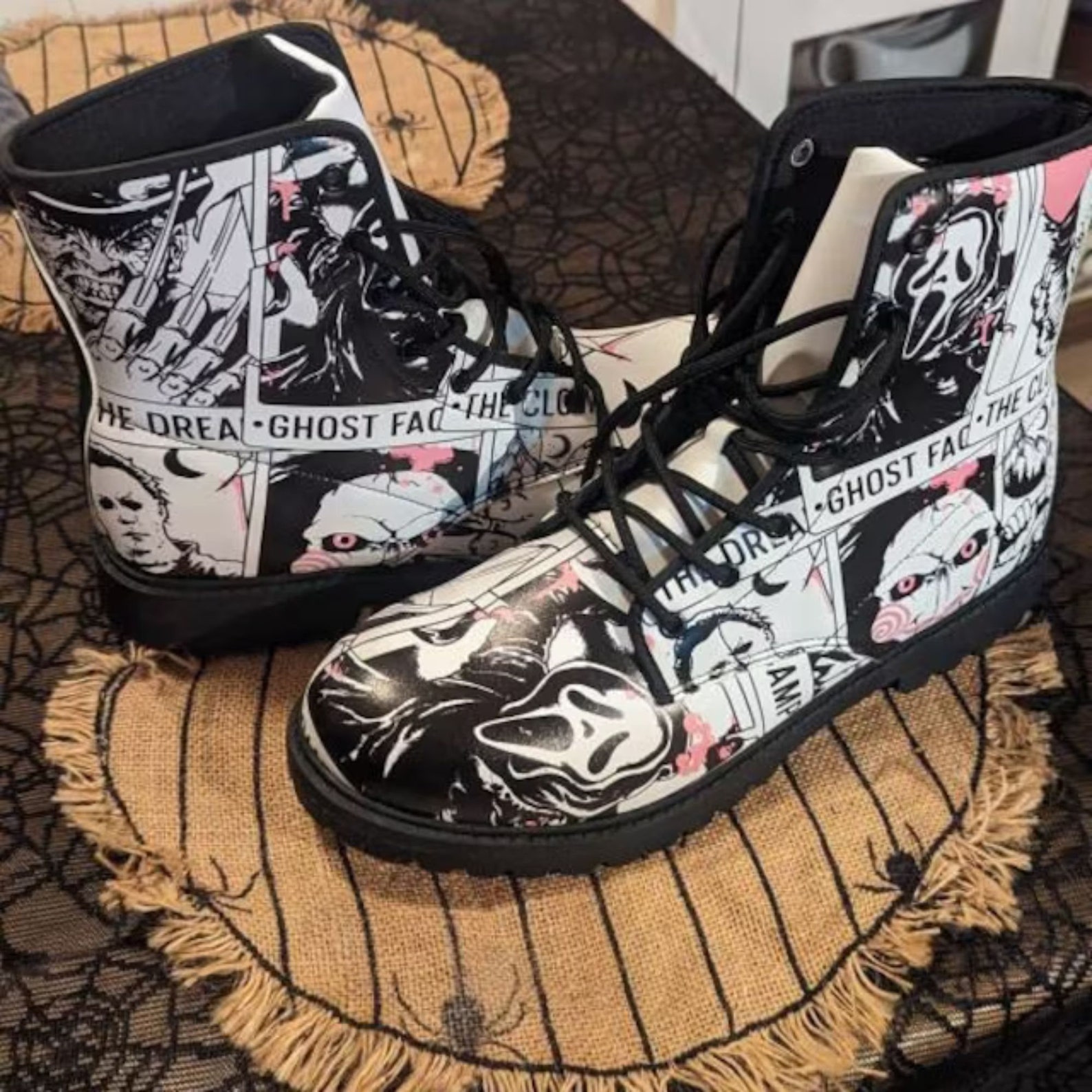 Horror Characters Boots Halloween Leather Boots Halloween Shoes Horror ...