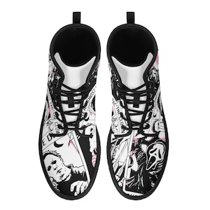 Horror Characters Boots Halloween Leather Boots Halloween Shoes Horror ...