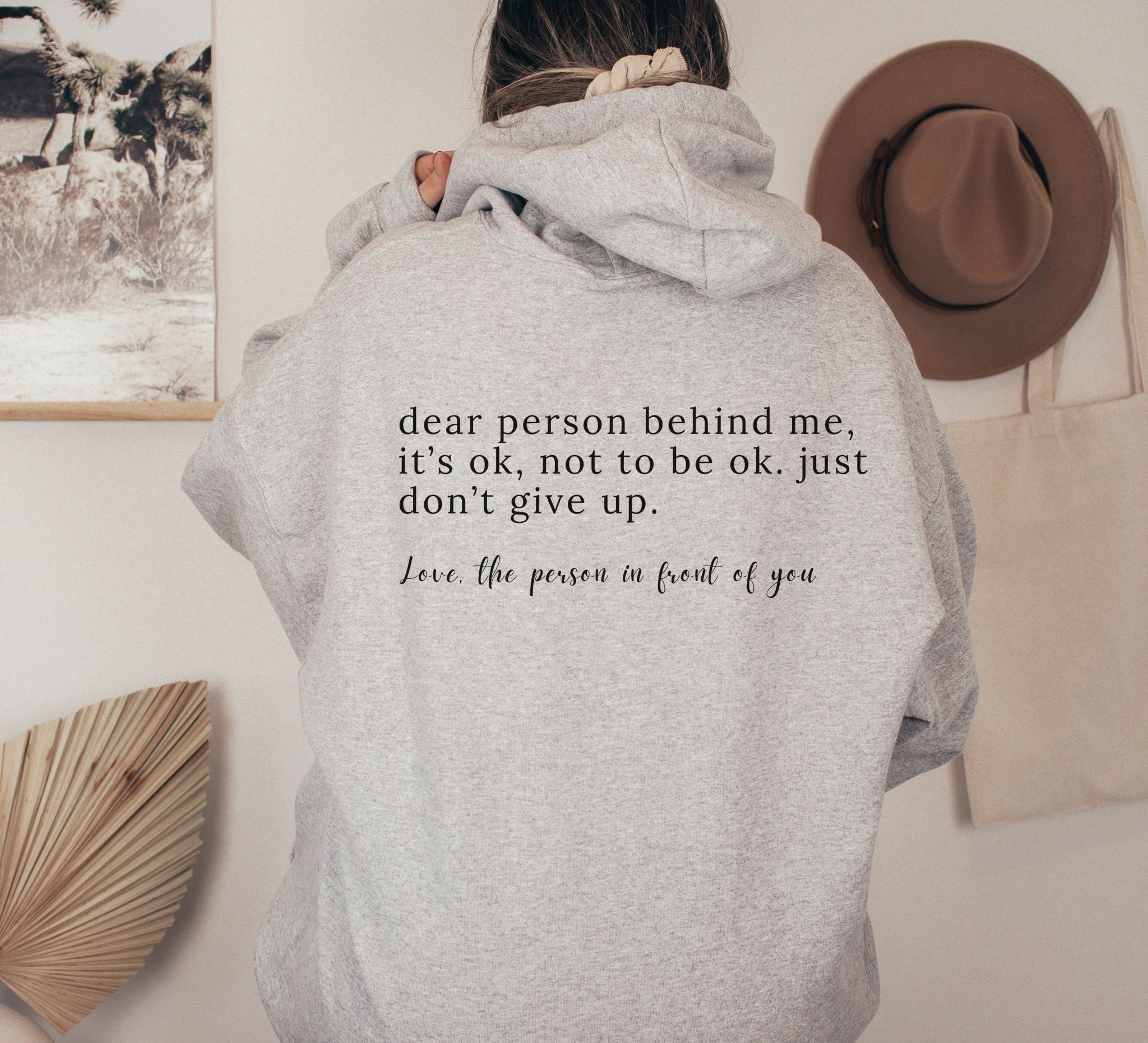 Dear Person Behind Me Hoodie Awareness Hoodie Mental Health Gift ...