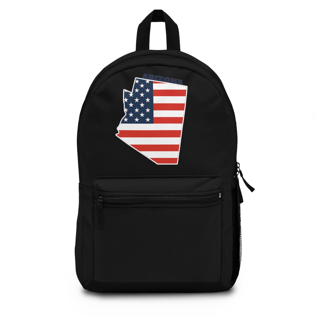 Arizona Backpack Arizona Map Schoolbag American Map Backpack American ...