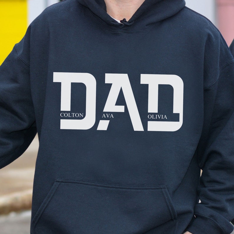 Custom Dad Hoodie Personalized Father's Day Gift Personalized Dad Gift ...