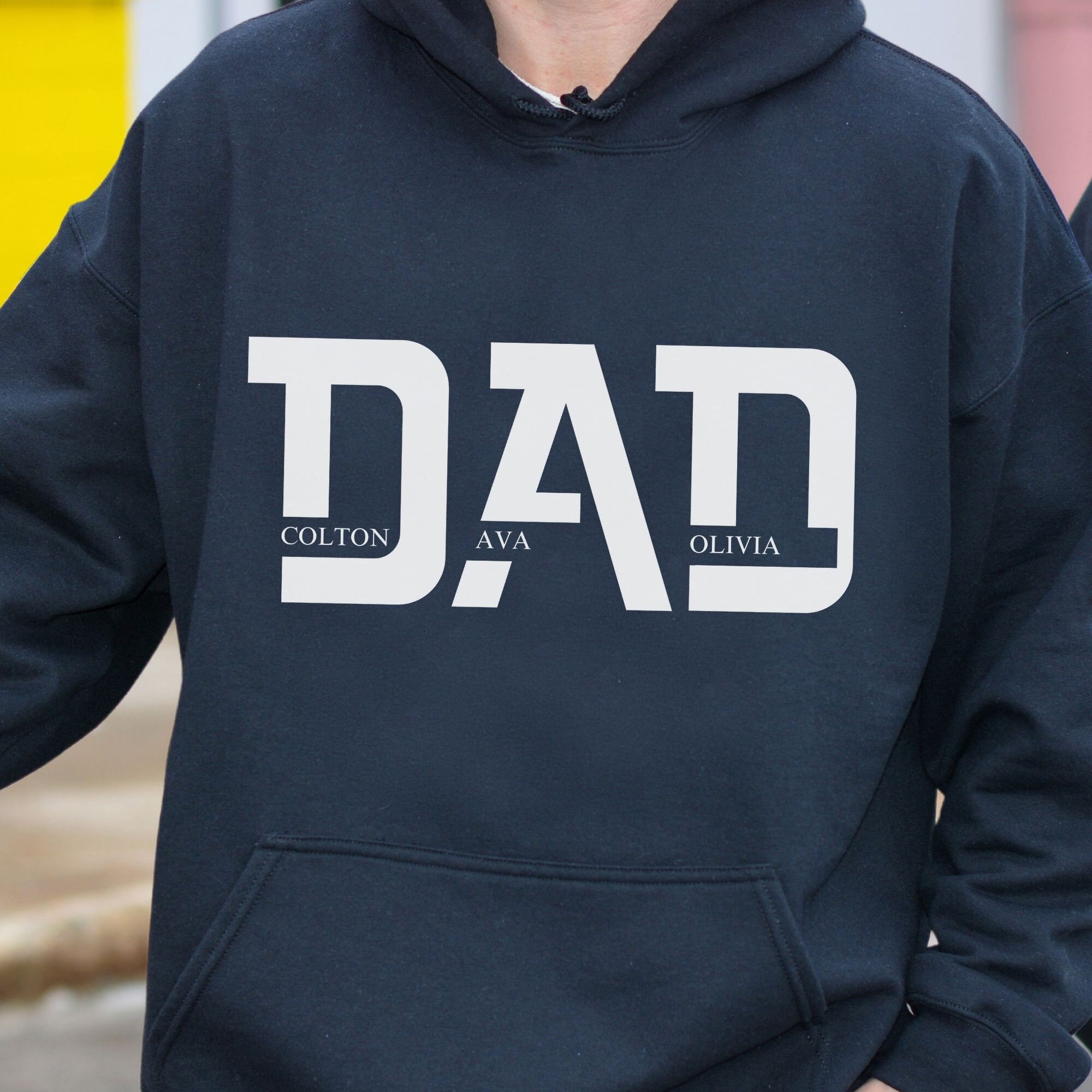 Custom Dad Hoodie Personalized Father's Day Gift Personalized Dad Gift ...