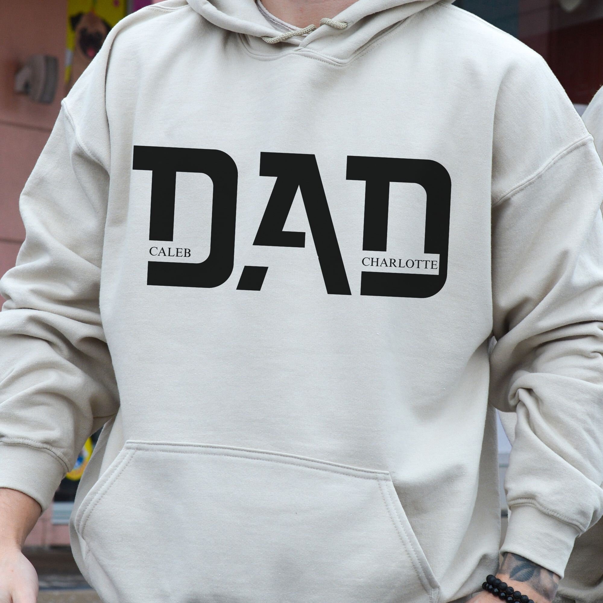 Custom Dad Hoodie Personalized Father's Day Gift Personalized Dad Gift ...