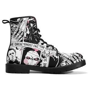 Horror Characters Boots Halloween Leather Boots Halloween Shoes Horror ...