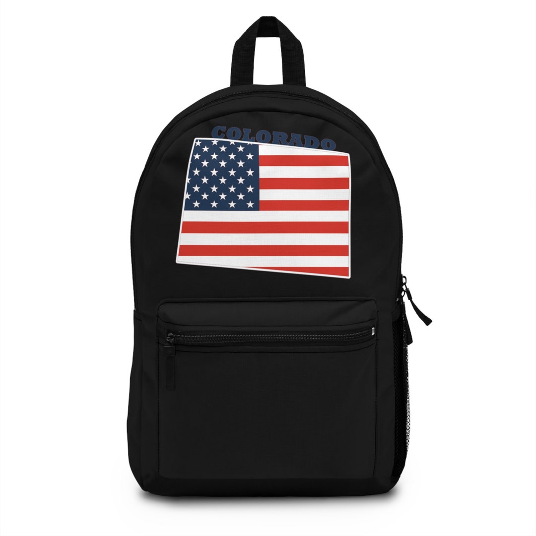Colorado Backpack Colorado Map Schoolbag American Map Backpack American ...
