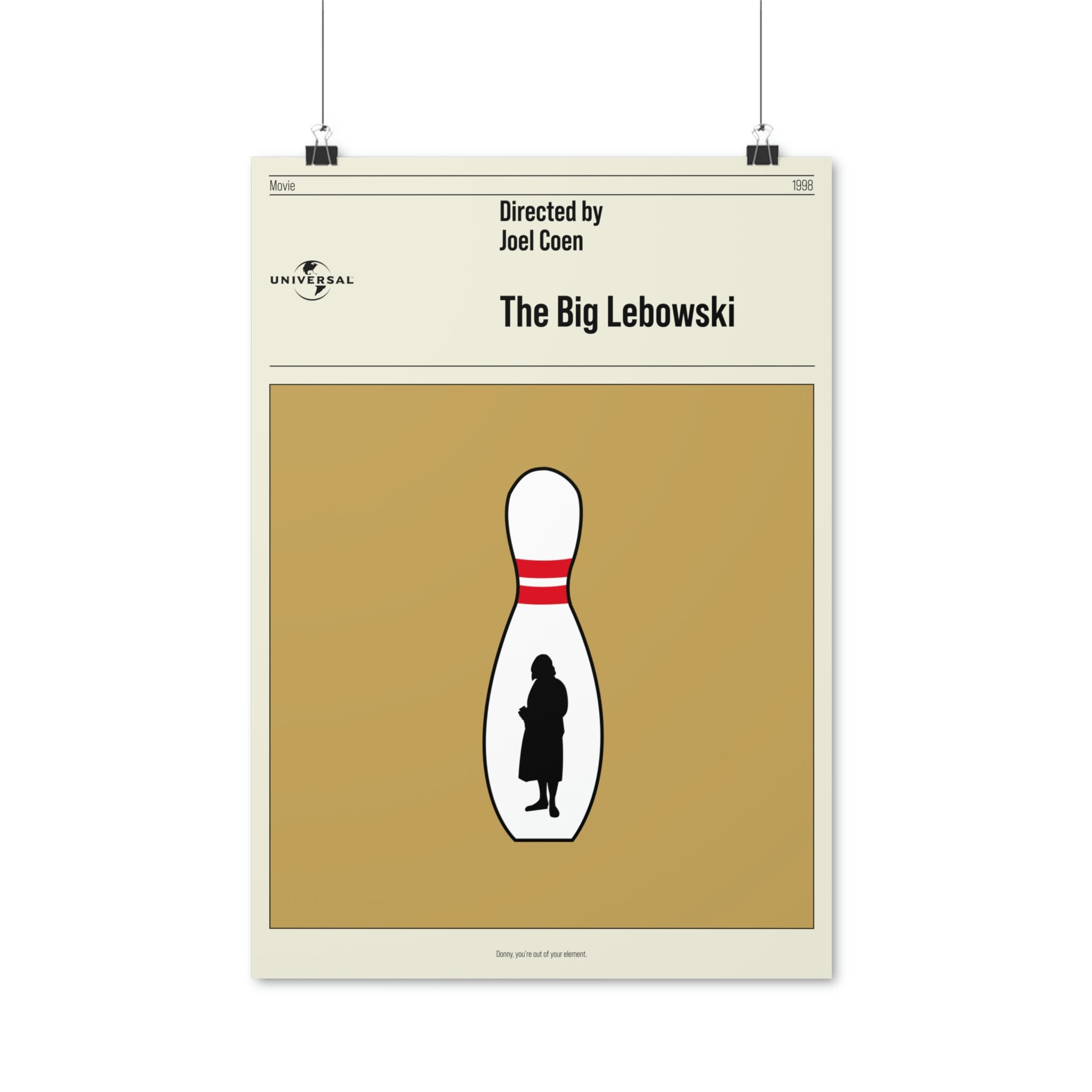 The Big Lebowski Retro Movie Poster Movie Poster Minimalist - Etsy