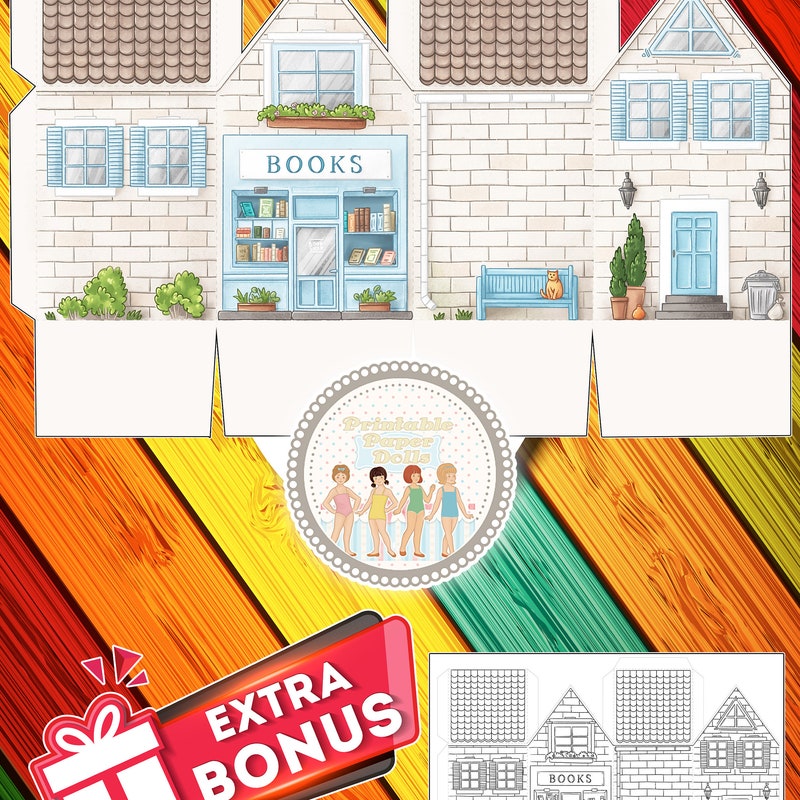 Printable Pop up House - Etsy