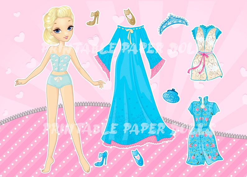 Dress up Paper Dolls With Modern Clothing Accessories | Fun and Easy ...
