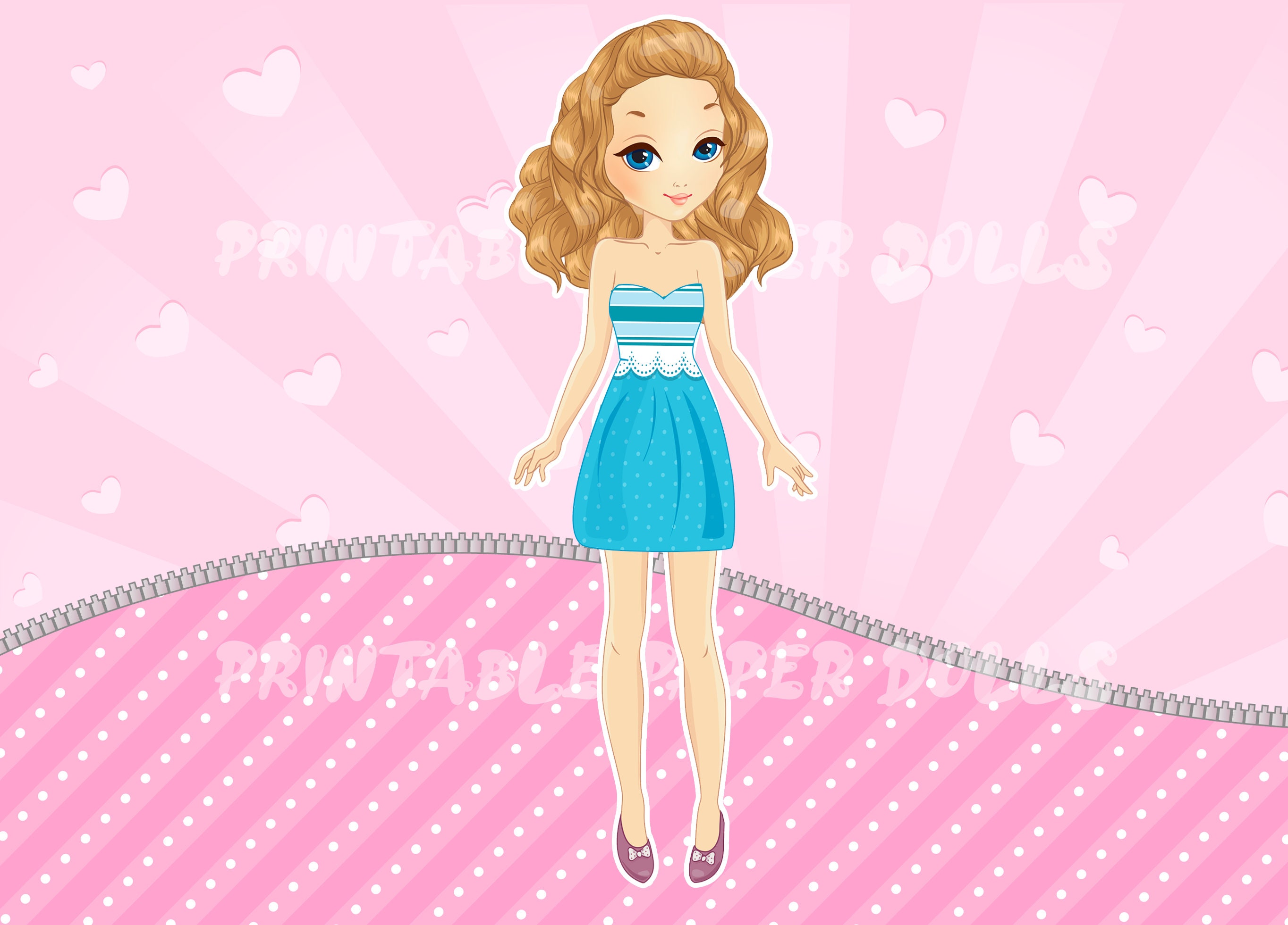 Dress up Paper Dolls With Modern Clothing Accessories Fun and Easy DIY ...