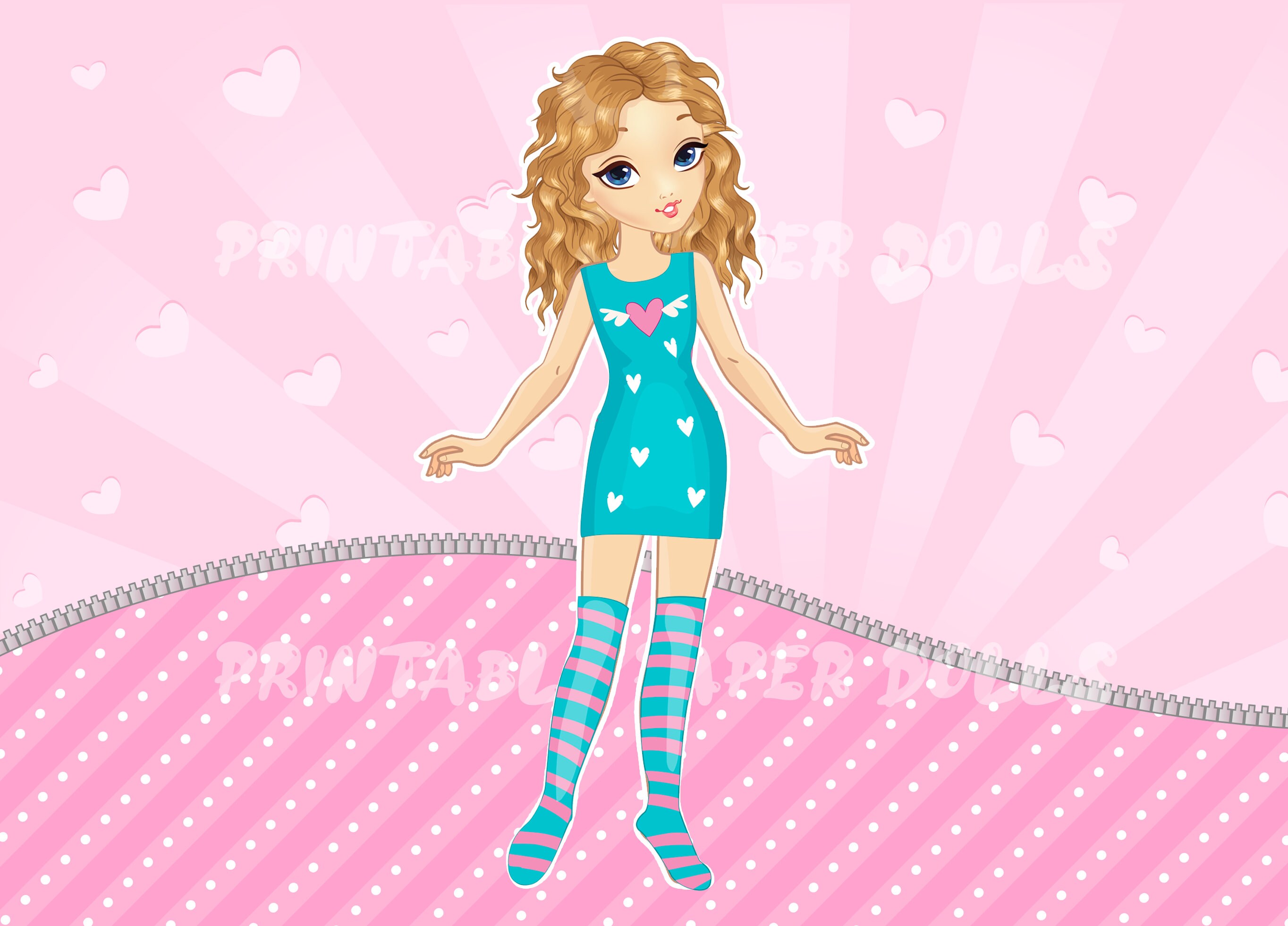 Modern Paper Dolls With Clothing & Accessories | Printable DIY Activity ...