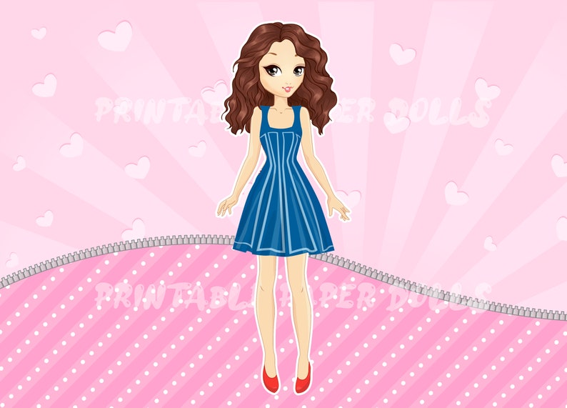 Modern Paper Dolls With Clothing & Accessories (digital Download) - Etsy