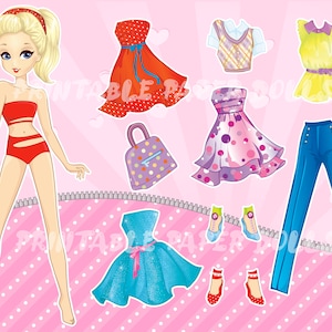 Dress up Paper Dolls With Modern Clothing Accessories | Fun and Easy ...