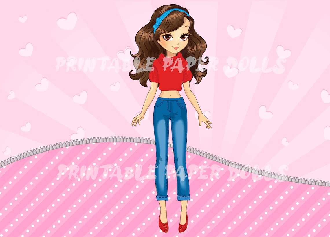Dress up Paper Dolls With Modern Clothing Accessories | Fun and Easy ...