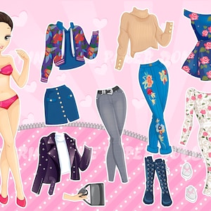 Dress up Paper Dolls With Modern Clothing Accessories | Fun and Easy ...