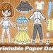 Dress up Paper Dolls With Modern Clothing Accessories Fun and Easy DIY ...
