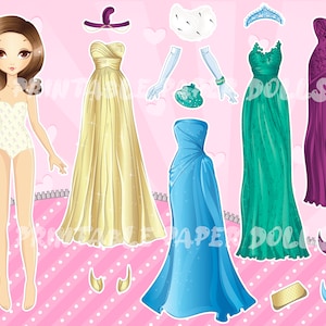 Dress up Paper Dolls With Modern Clothing Accessories Fun and Easy DIY ...