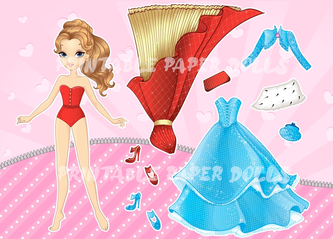 Dress up Paper Dolls With Modern Clothing Accessories | Fun and Easy ...