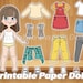 Dress up Paper Dolls With Modern Clothing Accessories Fun and Easy DIY ...