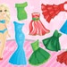 Dress up Paper Dolls With Modern Clothing Accessories Fun and Easy DIY ...